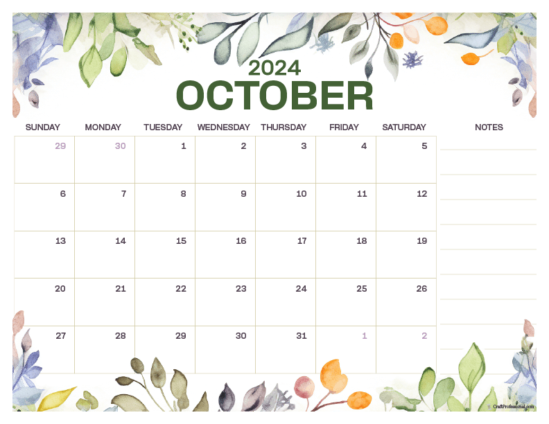 October Calendars - Plan Your Month with Our Free 2025 Printables!