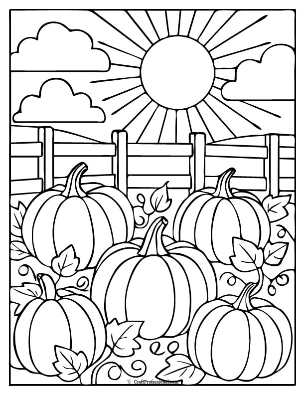 63 Free Fall Coloring Pages for Kids & Adults to Print
