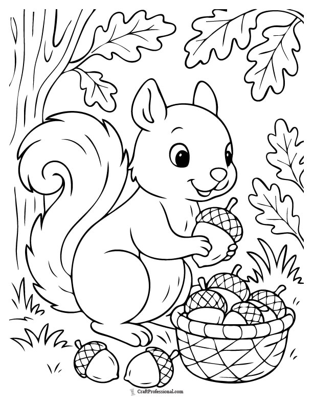 63 Free Fall Coloring Pages for Kids & Adults to Print