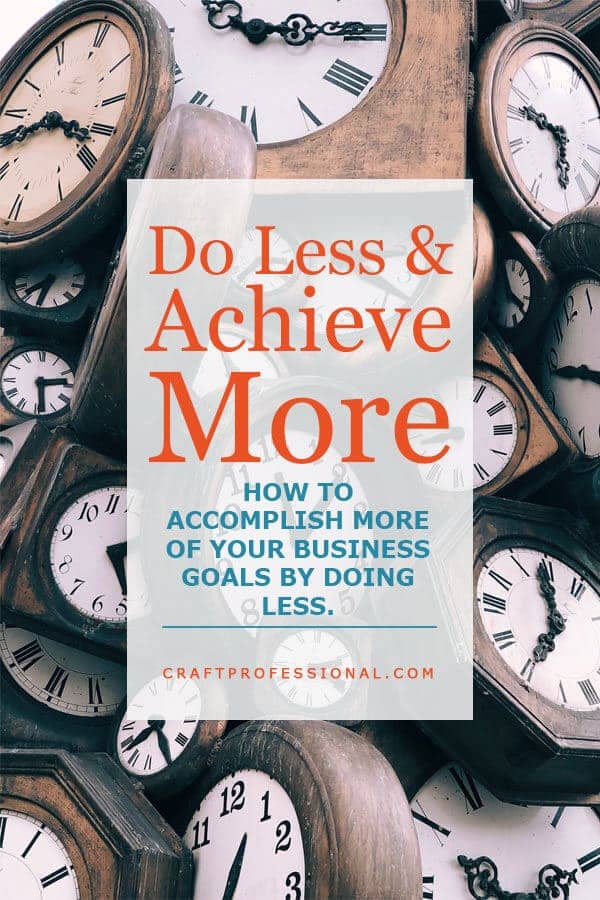 Setting Priorities to Do Less Better