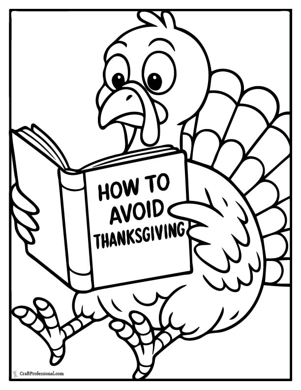 Turkey Coloring Pages - 50+ Thanksgiving Printables for Kids & Adults